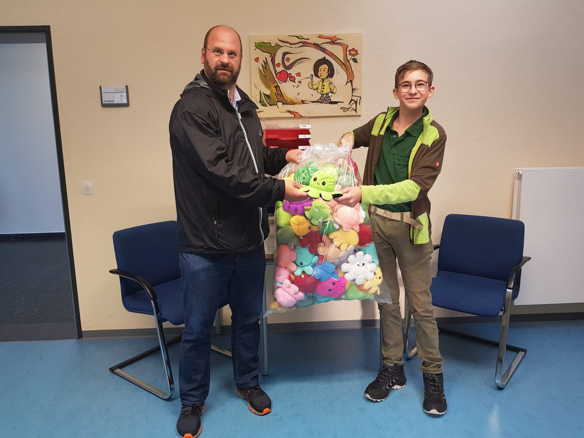 Stimmungs-Oktopus für das „Starterpaket“ der neuen 5. Klassen der Ober ...